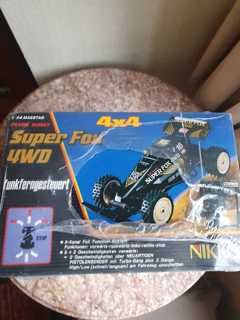 NIKKO JAPAN REMOTE Radio Control Super Fox 4WD Frame Buggy 2 Channel ...