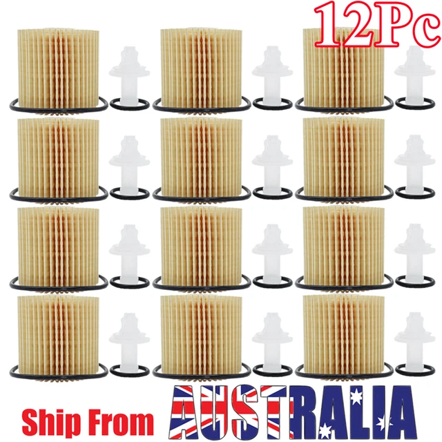 QTY 12, OIL-FILTER Engine For Toyota RAV4 2GR-FE 2AR-FE 3456cc 3.5L ...