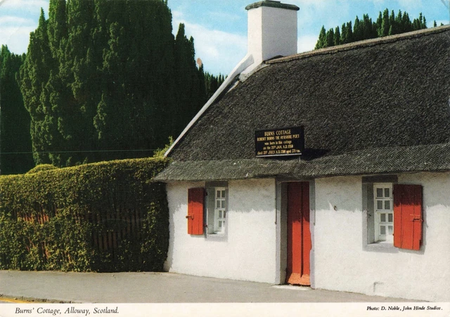 ALLOWAY SCOTLAND UK, Scottish Poet Robert Burns' Cottage Home, Vintage ...