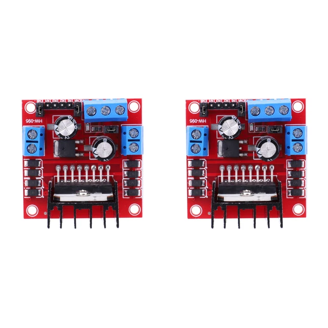 L298N DC MOTOR Driver Module Dual H-Bridge 5V for Smart Car (In Line ...