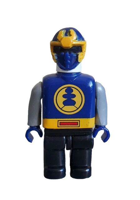 MEGA BLOCKS MINIFIG Figurine Power Rangers Ninja Storm Bleu Navy ...