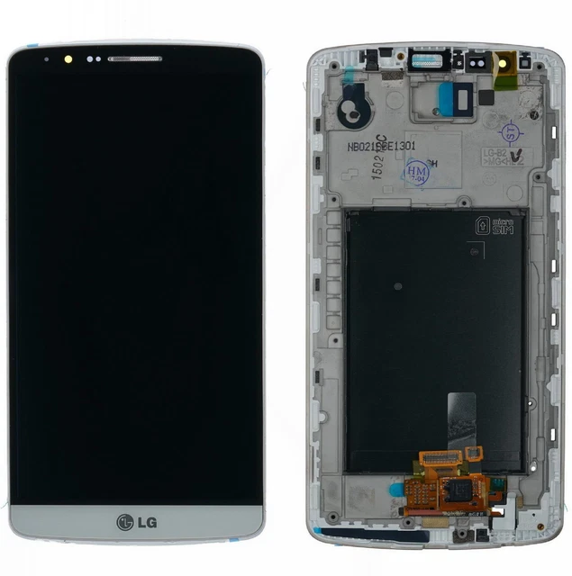 LG OPTIMUS G3 D855 Écran LCD Couvercle Boîtier Touch Screen Verre Blanc ...