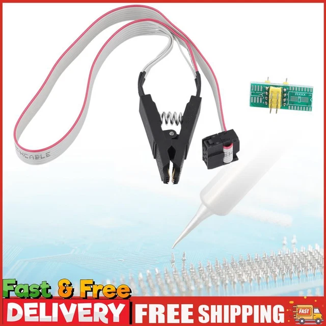 PROGRAMMER TESTING CLIP 8 Pin SOP8 Pin Clip SOIC8 Adapter Clip On USB ...