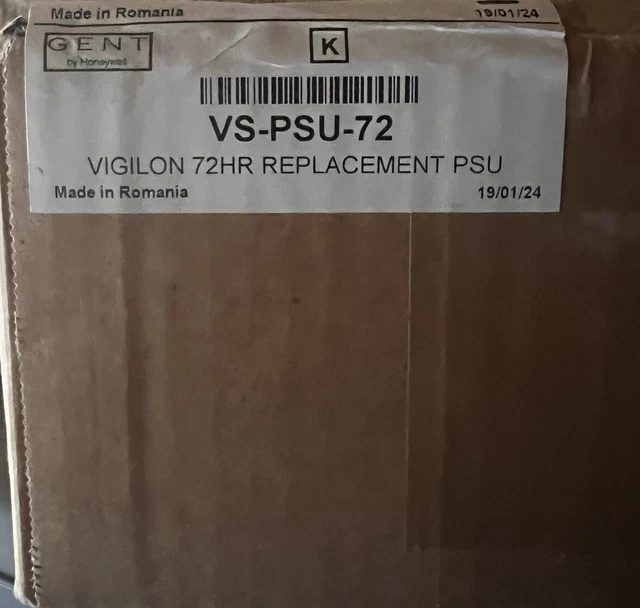 HONEYWELL GENT VS-PSU-72 REPLACEMENT 72HR POWER SUPPLY FOR GENT VIGILON ...