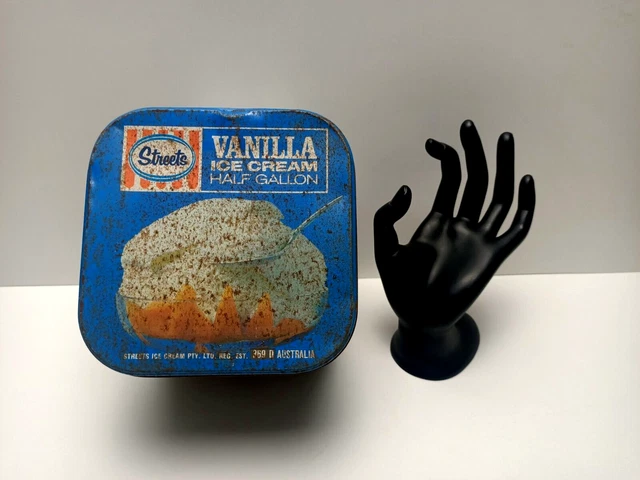 VINTAGE STREETS ICE Cream Tin - Half Gallon - Vanilla - Australian Made ...