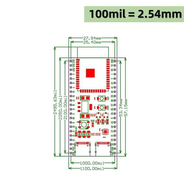 Carte Centrale Esp32 S3 Avec Mécanismes De Sécurité Complets Et 2 Mo