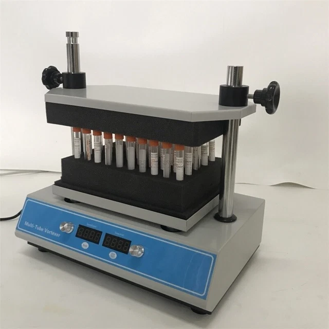 DMT-2500 MULTI-TUBE VORTEXER Vortex Mixer 500~2500RPM/MAX Load 5KG/50 ...