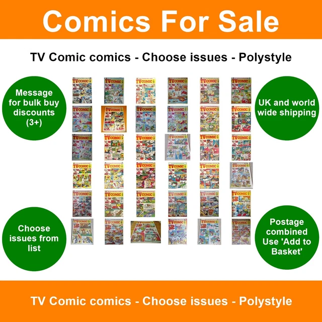 TV COMIC COMICS - Choose issues - Polystyle £104.72 - PicClick UK