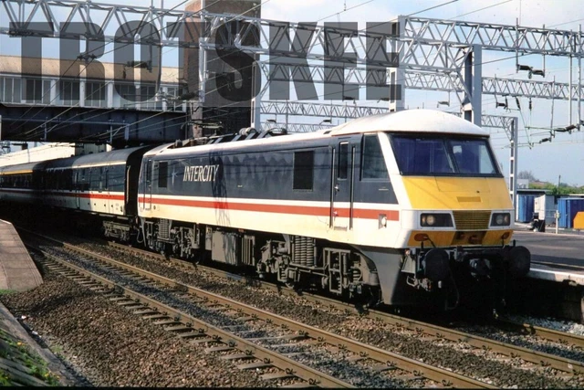 35MM SLIDE BR British Railways Electric Loco Class 90 90021 Nuneaton ...