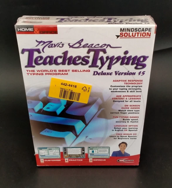 MAVIS BEACON TEACHES Typing Deluxe Version 15 Typing Programme Software ...