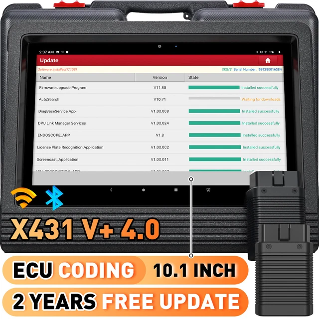 LAUNCH X431 V+4.0 PAD VII V OBD2 Scanner Diagnostic Tool Key Coding ...