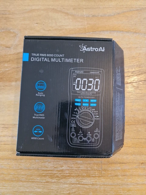 ASTROAI DIGITAL MULTIMETER, TRMS 6000 Counts Manual and Auto-Ranging Meter £3.84 - PicClick UK