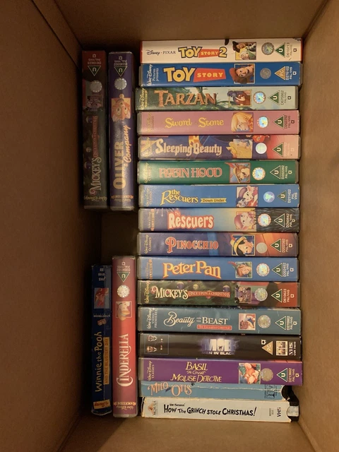 JOB LOT 50+ Classic WALT DISNEY and Family VHS Video Films - proceeds ...