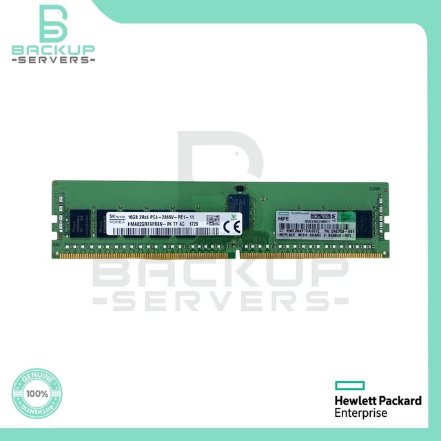 835955-B21 HP 16GB 2Rx8 DDR4-2666 PC4-21300 CL19 288-poliger ECC-Speicher 840756-091 EUR 32,26 ...