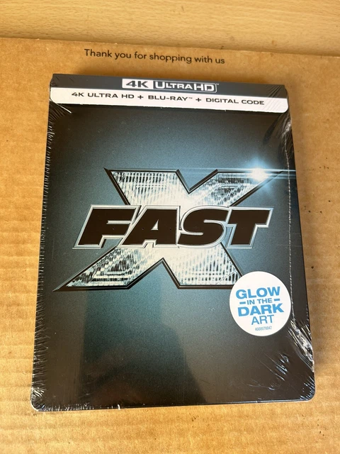 FAST X (FAST And Furious 10) 4K UHD BluRay Steelbook NEW/SEALED Glow In ...