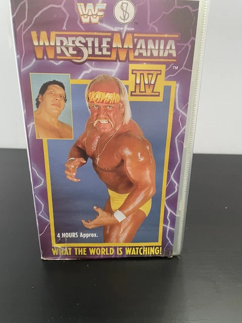 WWF WRESTLEMANIA IV 4 VHS Video - TESTED! - Hogan Andre - WWE WCW ...