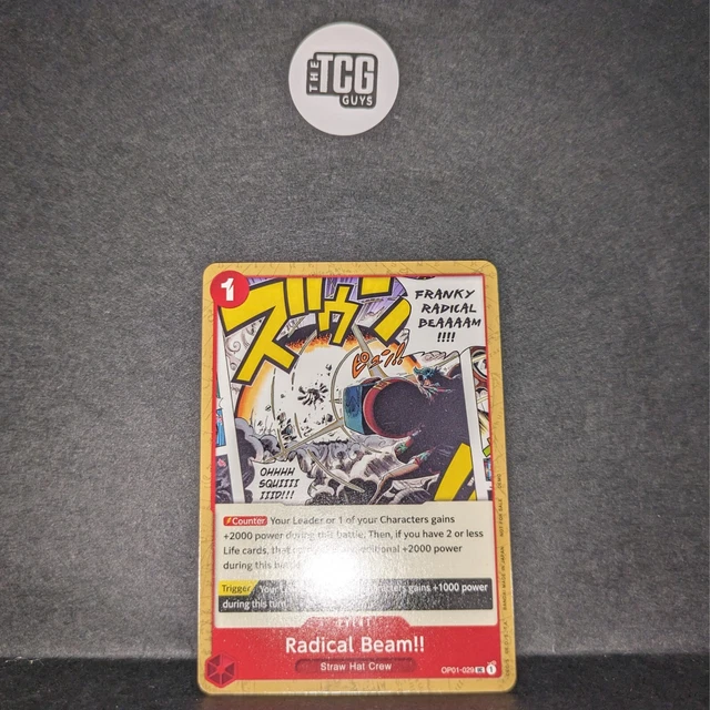 ONE PIECE CARD Game - Radical Beam!! UC OP01-029 Uncommon OPTCG $12.00 ...