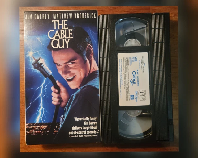 THE CABLE GUY, Jim Carry, Matthew Broderick (VHS, 1996, Closed ... THE CABLE GUY, Jim Carry, Matthew Broderick (VHS, 1996, Closed ...