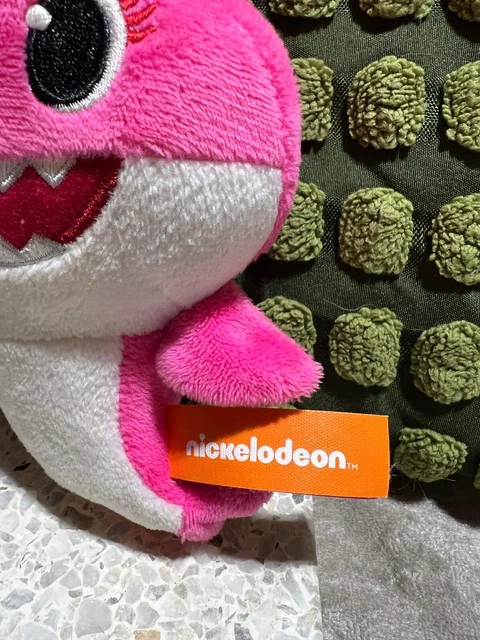 BABY SHARK PINK Fing Fong Plush Coin Purse 5” Clip-On Very Collectable ...