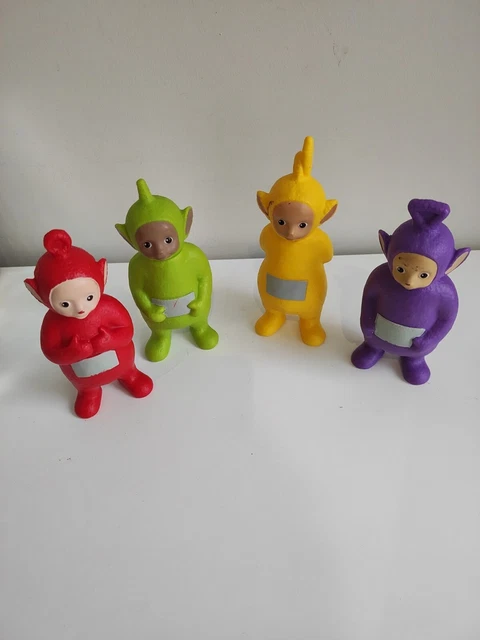 CBEEBIES TELETUBBIES CHUNKY Figures 5” All Four Dipsy Lala Tinkiewinke ...
