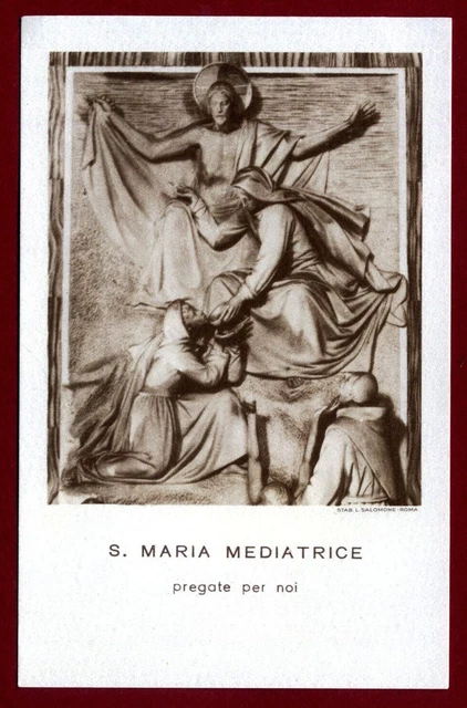 SANTINO - IMAGE PIUSE - HOLY CARD .Heiligenbild Madonna SACRO CUORE DI ...