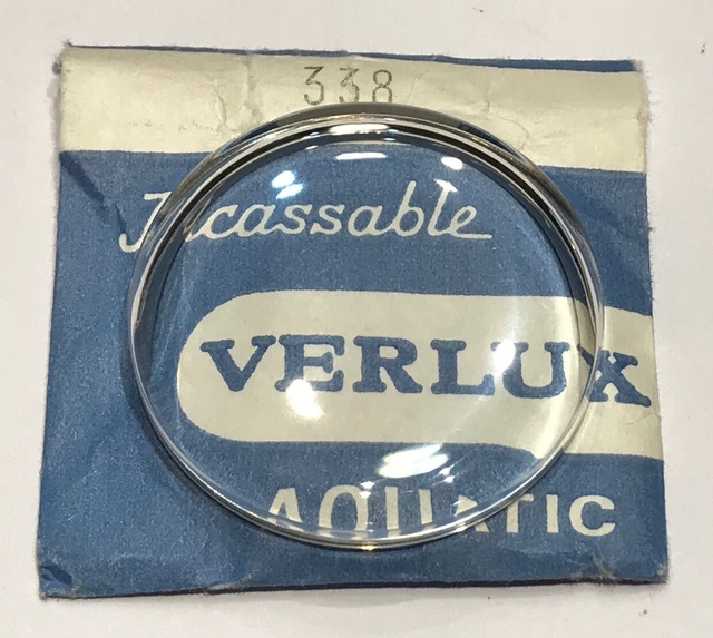NEUF 1 VERRE Verlux Aquatic ( Glass ) Plexi Montre De Plongee Nos @ 338 ...
