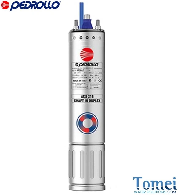 BOREHOLE WATER PUMP ONLY MOTOR 4PDm/0,5 rewindable Pedrollo 0,37kW ...
