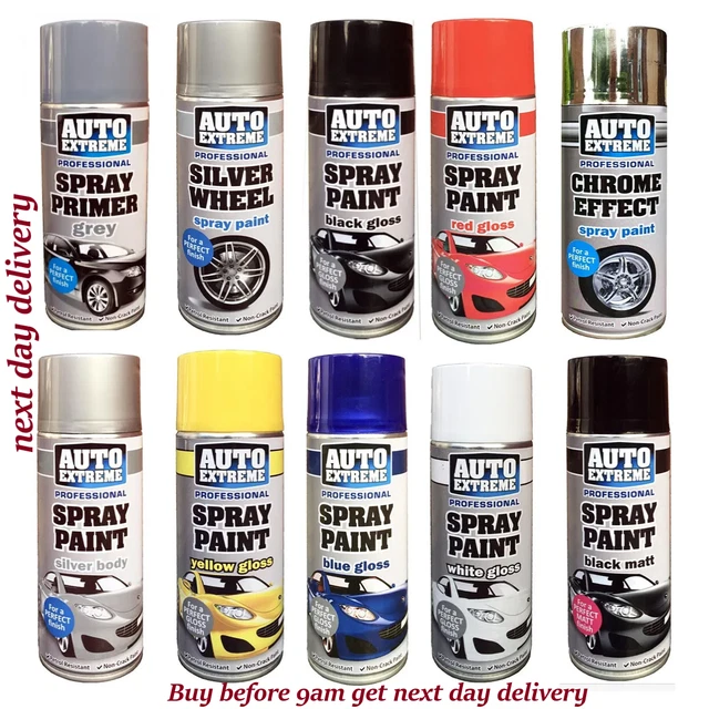 AUTO EXTREME SPRAY Paint 400ml Aerosol for Car Van Bike | Quick Dry ...
