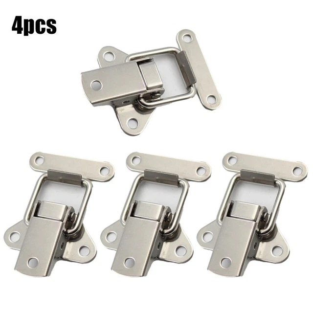 PACK OF 4 Stainless Steel Spring Loaded Clamp Clip Case Box Toggle ...
