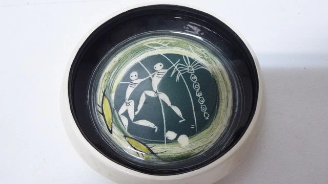 STUDIO ANNA AUSTRALIAN Pottery Painted Aboriginal Motif Dish $39.00 ...