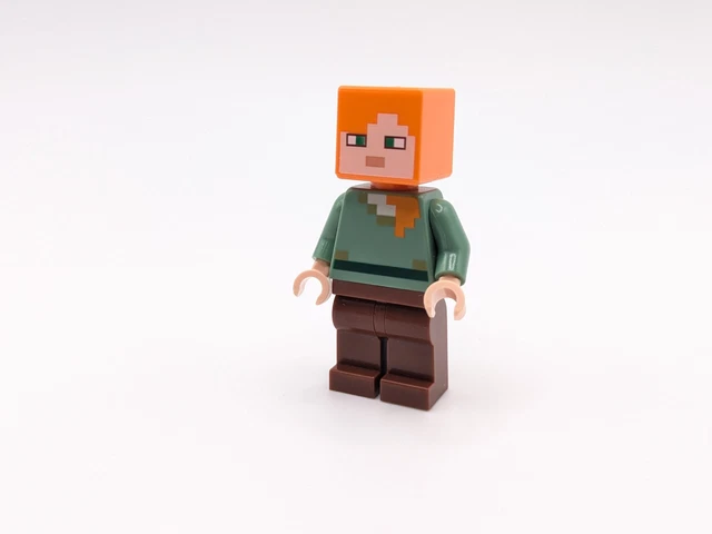 LEGO ALEX MINIFIGURE Minecraft min017 From Sets 21128, 21170 & 21169 ...