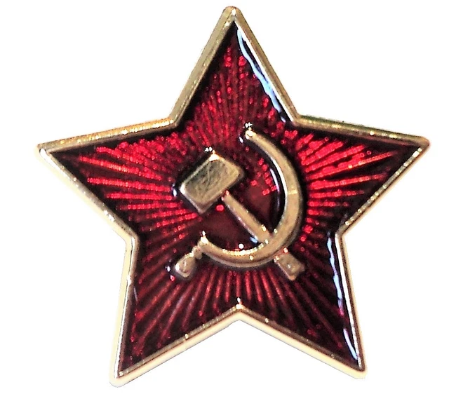 WW2 USSR SOVIET Union Russia Red Star Hammer Sickle Communist 24ct Gold ...