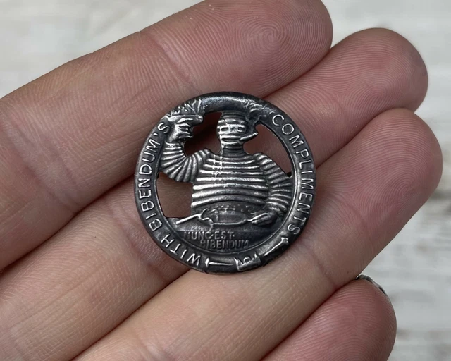 ANTIQUE MICHELIN MAN Badge Hat Pin Bibendum Lapel Vintage Advertising ...