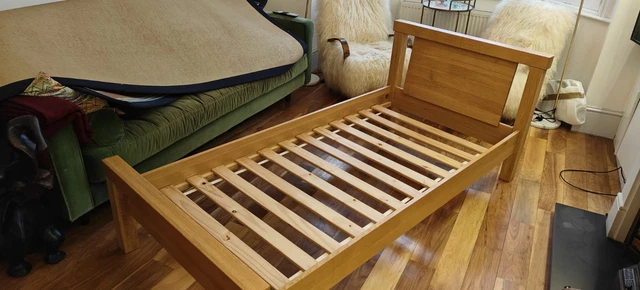SOLID OAK SINGLE Bed Frame £115.10 - PicClick UK