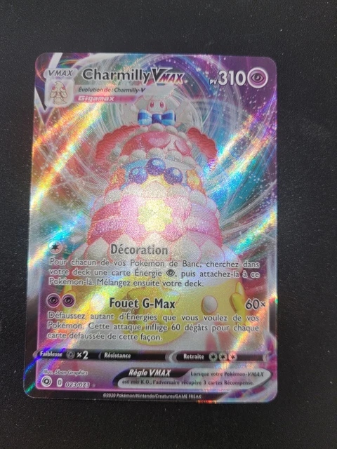 CARTE POKÉMON CHARMILLY Vmax 023/073 Épée & Bouclier La voie du Maître ...