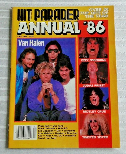 VINTAGE MAGAZINE HIT Parader Annual '86 Van Halen Ozzy Osbourne Motley ...