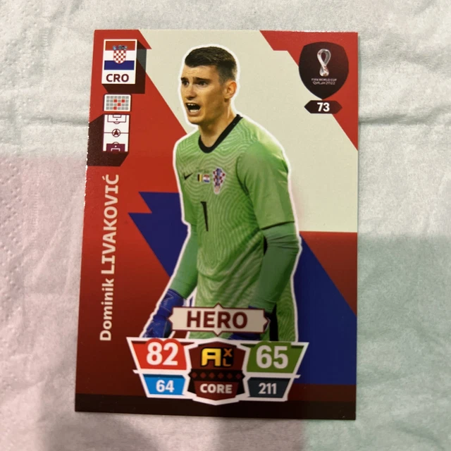 FIFA WORLD CUP qatar 2022 Dominik Livaković HERO card # 73 new ...