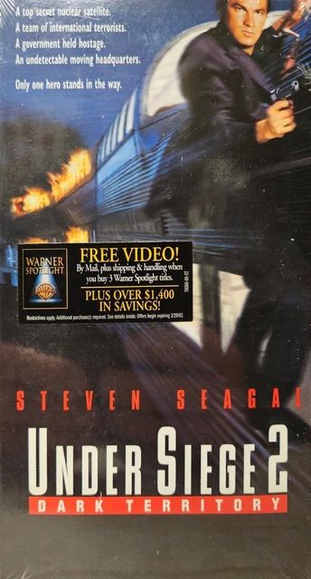 UNDER SIEGE 2 Dark Territory VHS Warner Bros 1995 BRAND NEW SEALED £9. ...