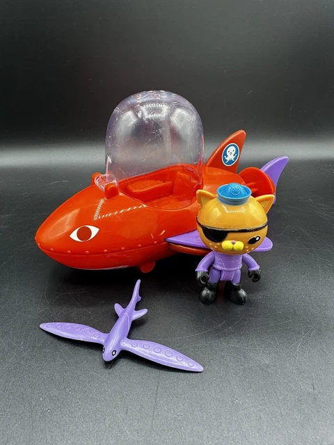 OCTONAUTS GUP B Orange & Purple Flying Fish Vehicle Bath Toy With ...