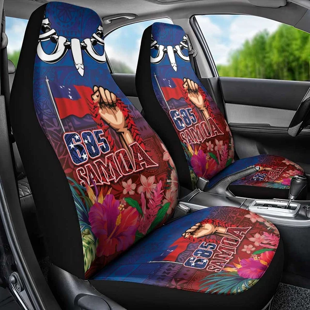 FIJI TAPA PATTERN Car Seat Cover Plumeria Floral Lt01 $59.88 - PicClick AU