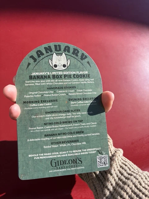 GIDEONS BAKEHOUSE JANUARY 2026 Menu $9.85 - PicClick AU