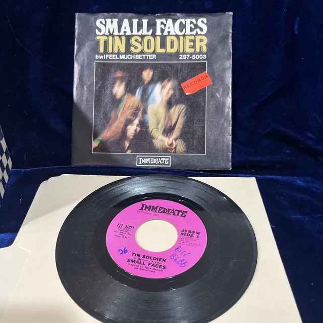 SMALL FACES: TIN soldier / i feel much better Immediate 7" 45 RPM ZS7 ...