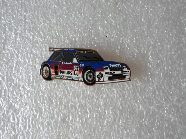 RARE PIN'S RENAULT 5 Turbo Super Production Bleu Philips Michelin 1987 ...