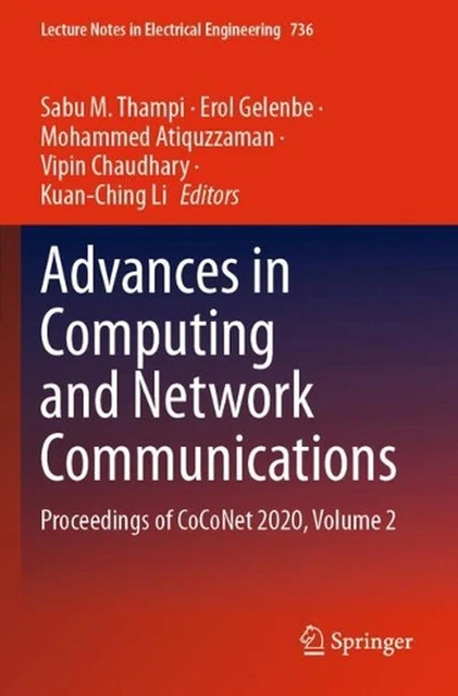 ADVANCES IN COMPUTING and Network Communications: Proceedings of CoCoNet 2020, V EUR 274,06 ...