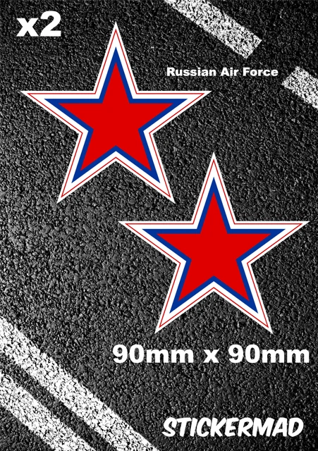 RUSSISCHE LUFTWAFFE ROUNDELS Aufkleber MIG SU-57/SU-35s Kampfflugzeug ...