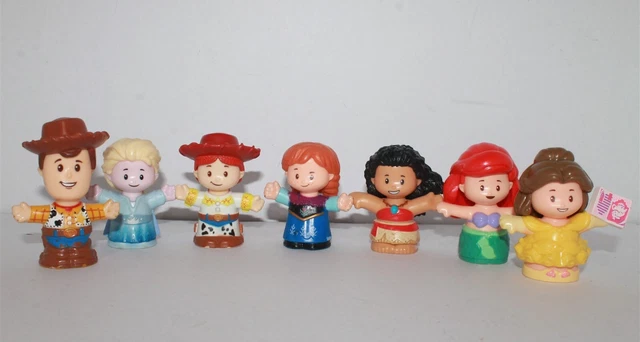 FISHER PRICE DISNEY Princess & Toy Story Little People Figures Bundle ...