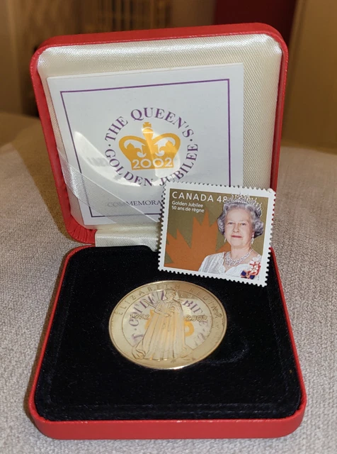 QUEEN ELIZABETH II Gold Jubilee Coin Medal King Charles III Stamps ...