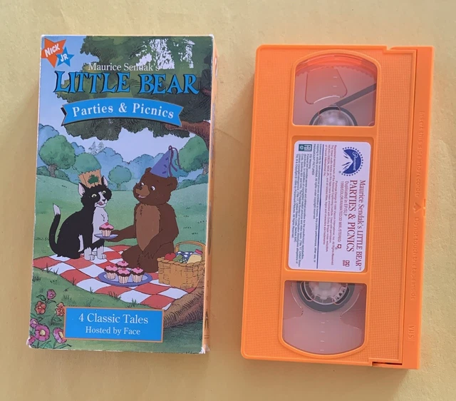 NICK JR. MAURICE Sendak’s Little Bear Parties & Picnics VHS Tape Tested ...