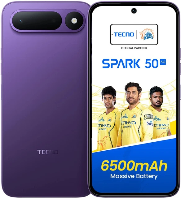 TECNO SPARK 50 5G (Violet, 128 Go 4 Go RAM) KN8 Dimensity 6400 Global ...