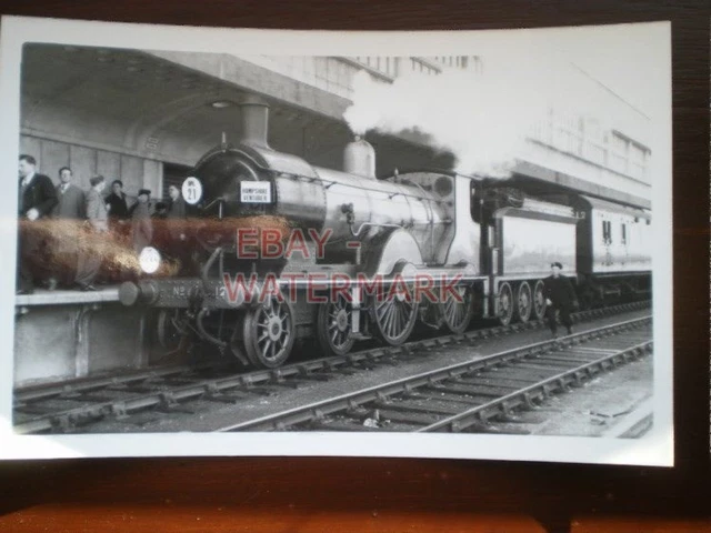 PHOTO SR Ex Lswr Class T9 Loco No 120 At Southampton Ocean Terminal ...